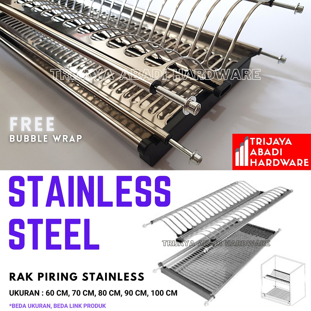 Jual Rak Piring Kabinet 60 cm Stainless Steel - 600 mm Dish Rack ...