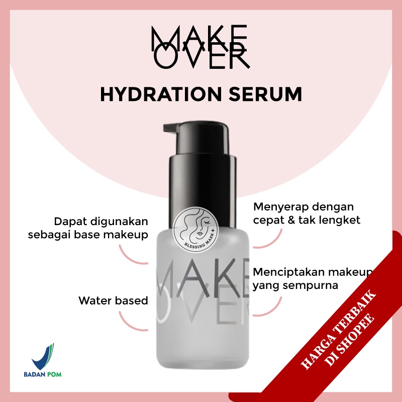 Jual MAKE OVER Hydration Serum 33mL - Hydrating Makeup Primer ...