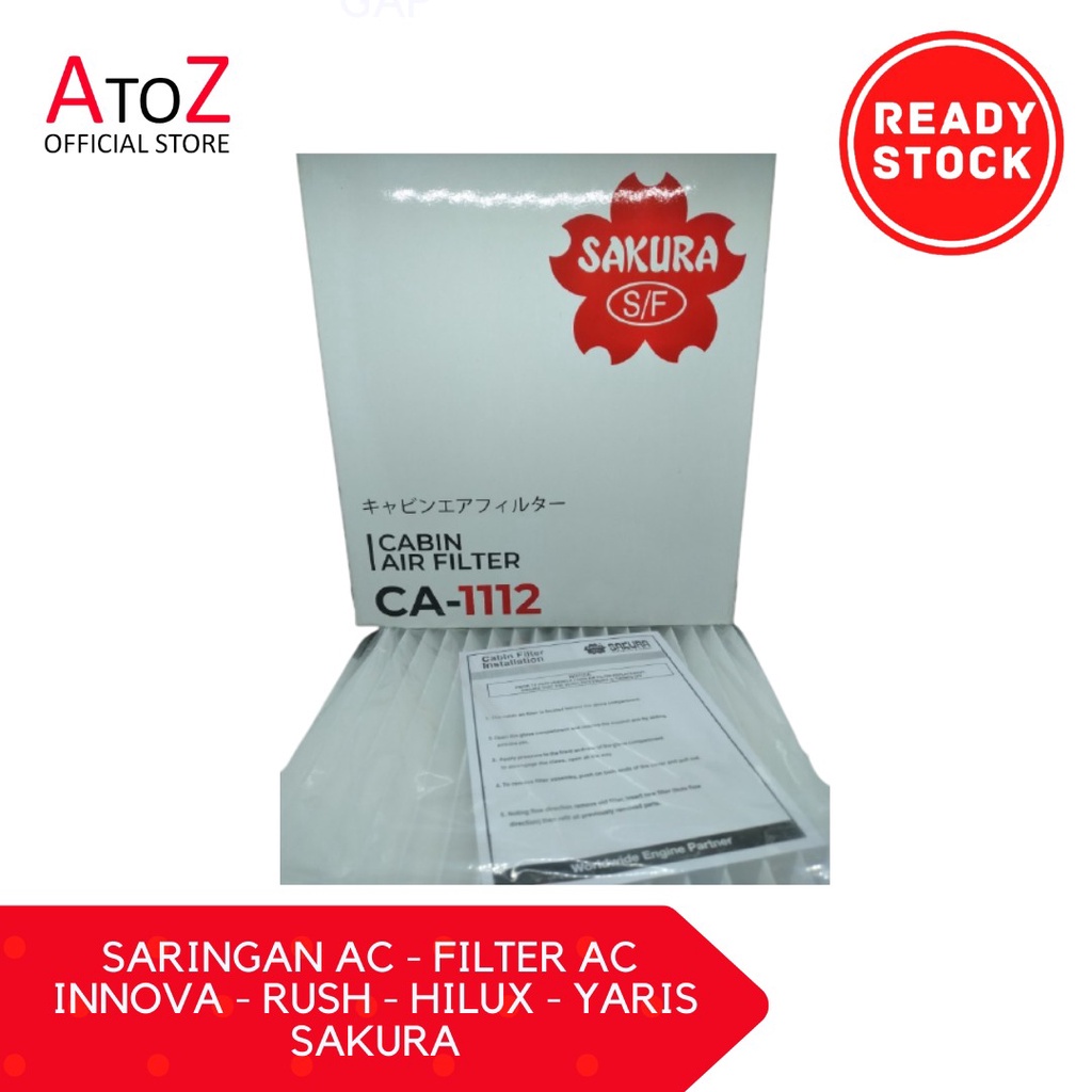 Jual SARINGAN AC INNOVA - RUSH - HILUX - YARIS SAKURA - FILTER AC ...
