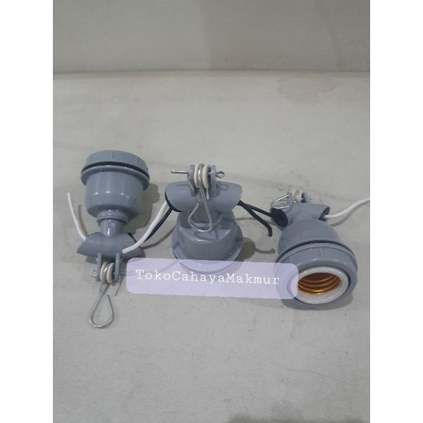 Jual Fitting Gantung E27 Keramik WD Pvc & Besi / Fiting Lampu E27 Kawat Sunfree | Shopee Indonesia