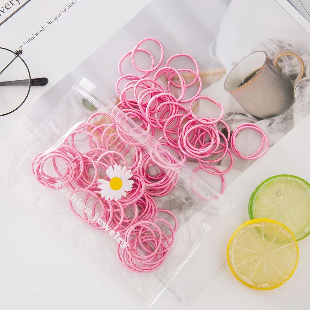 Jual ED - FREE POUCH - 100PCS IKAT RAMBUT ANAK / IKATAN RAMBUT KARET ...