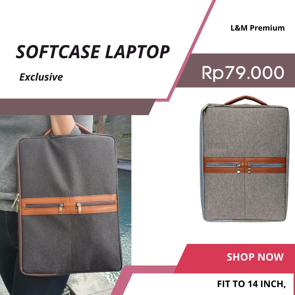 Jual Tas Laptop Softcase Laptop Notebook Macbook 14 Inch EXCLUSIVE ...