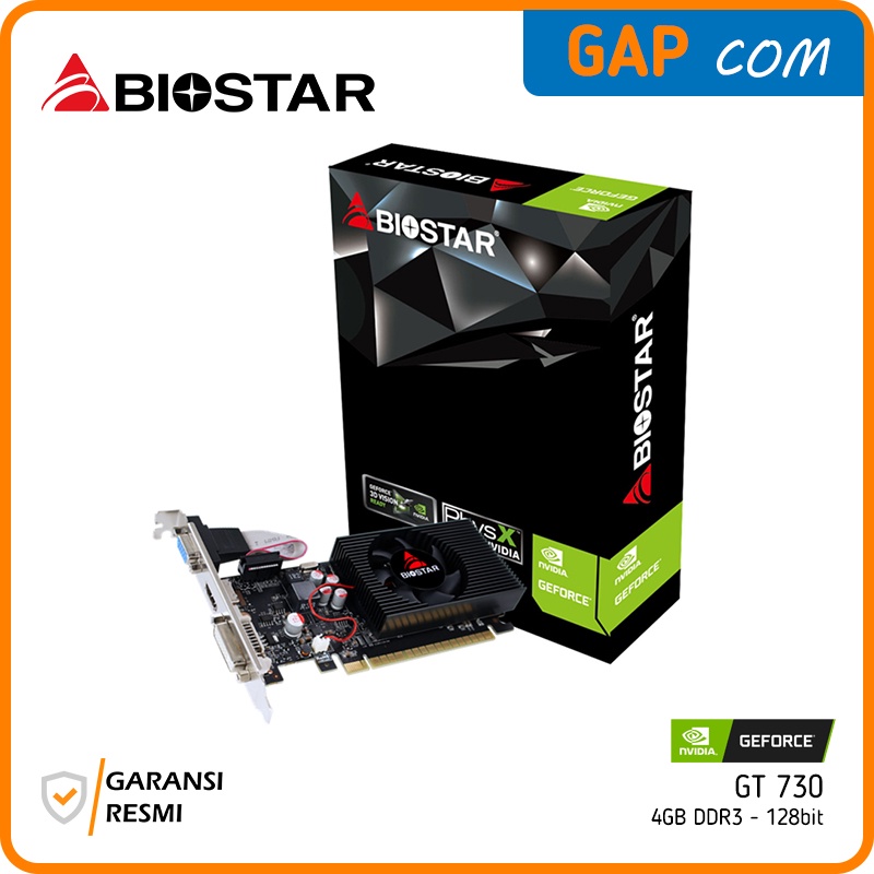 Jual VGA Biostar nVidia GeForce GT 730 4GB DDR3 128Bit - VGA GT730 | Shopee Indonesia