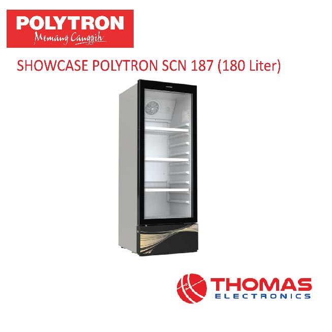 Jual SHOWCASE POLYTRON SCN 187 / SCN187 180 Liter GARANSI RESMI ...