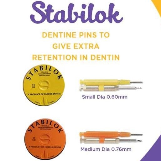 Jual Stabilok JUMBO Pin Dentine / dentine pin small medium diameter ...