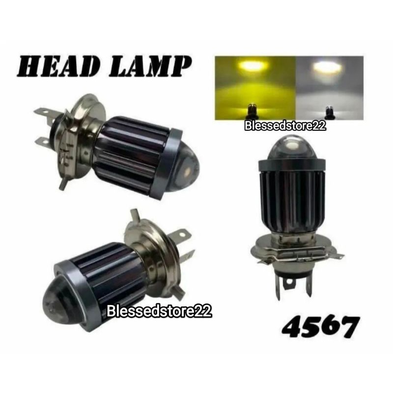 Jual LAMPU BOHLAM LED H4 LASER // 20 watt // LAMPU SOROT DEPAN KUNING ...