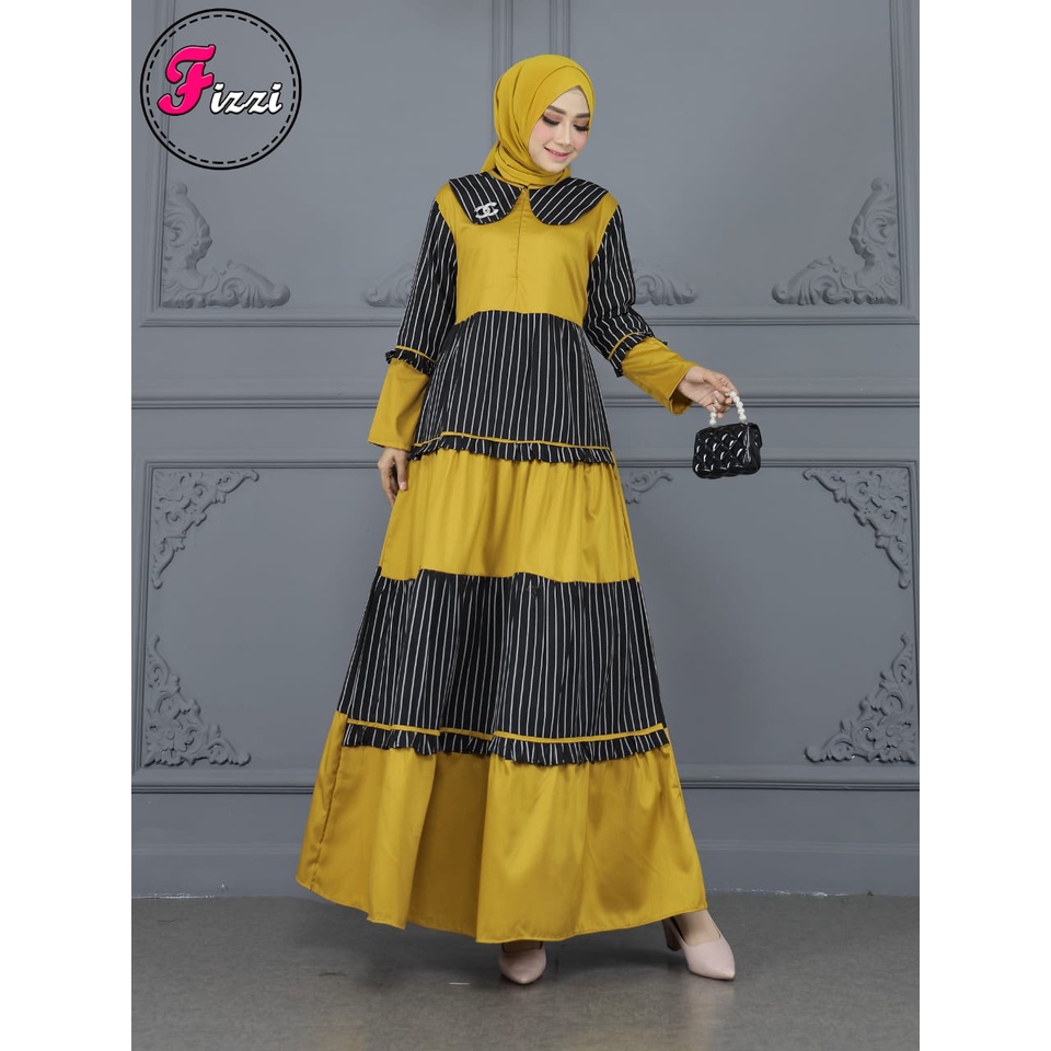 Jual [Fizzi M5] Gamis susun toyobo yang paling banyak dicari | Shopee ...
