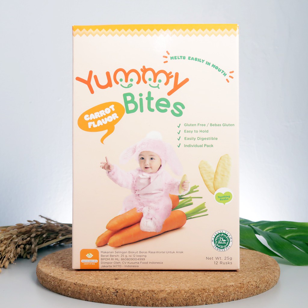 Jual [TA] Yummy Bites Rice Crackers / Snack Bayi / Snack Crackers Bayi ...