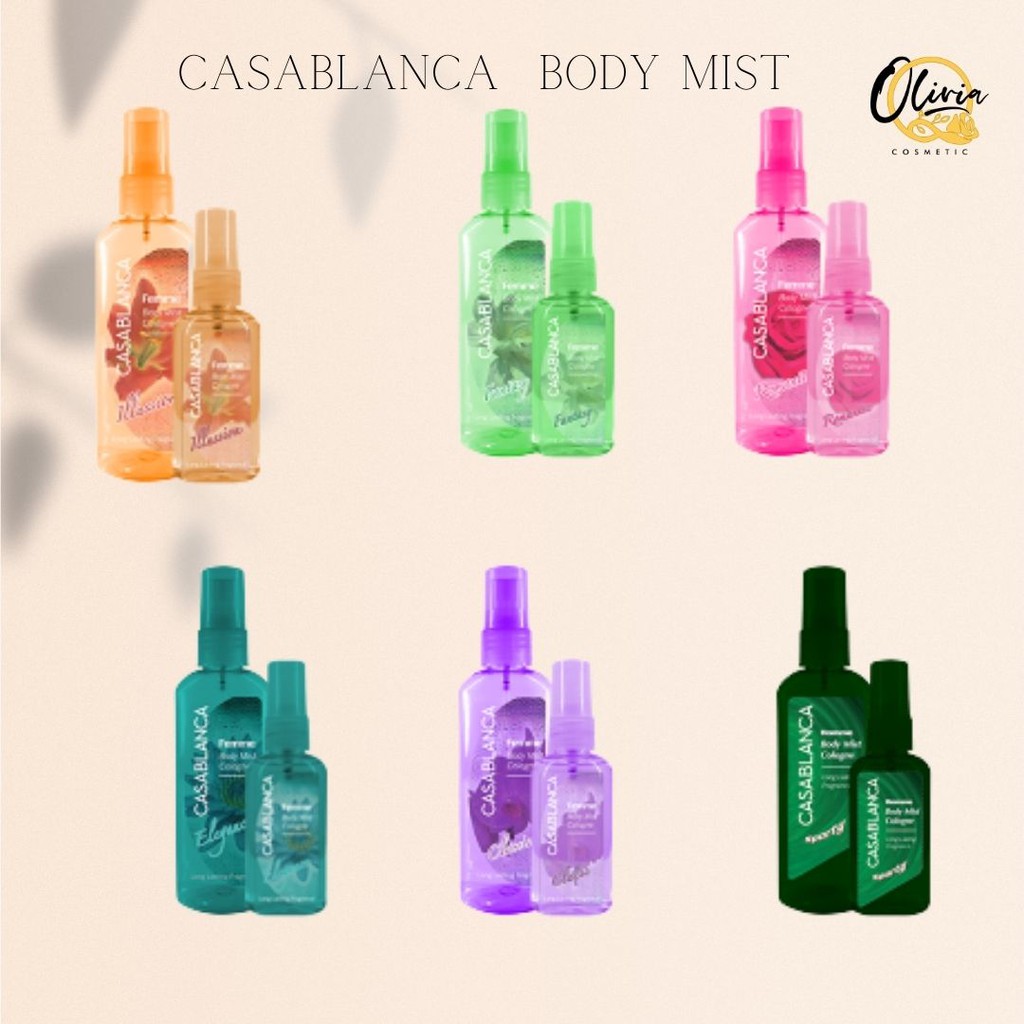 Jual Casablanca Body Mist Cologne 50ml | Shopee Indonesia
