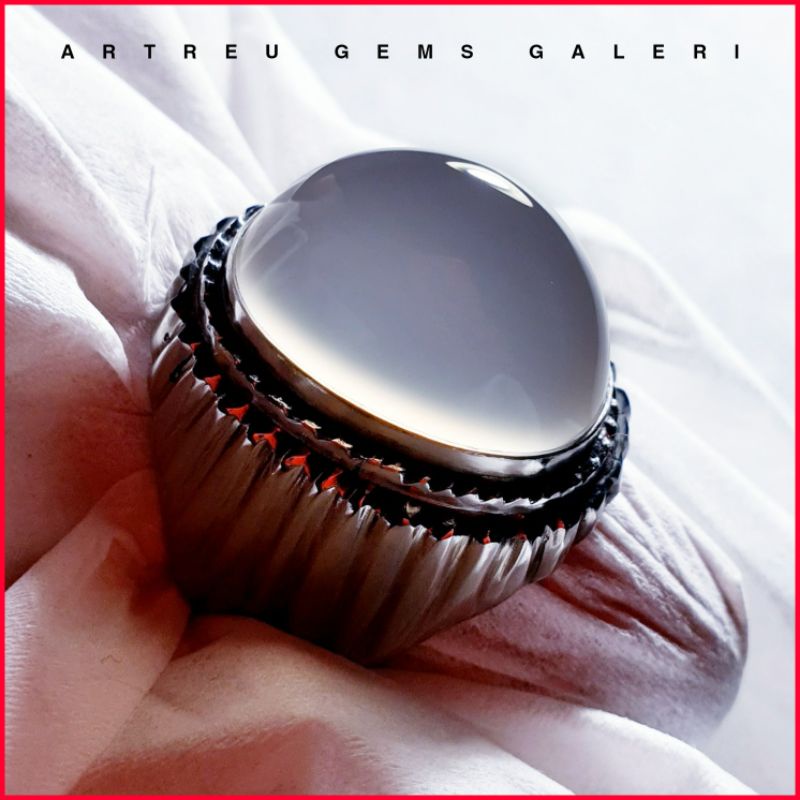 Jual Batu Anggur Way Kanan ( White ) | COD Bisa | Cincin Batu Akik Ring ...