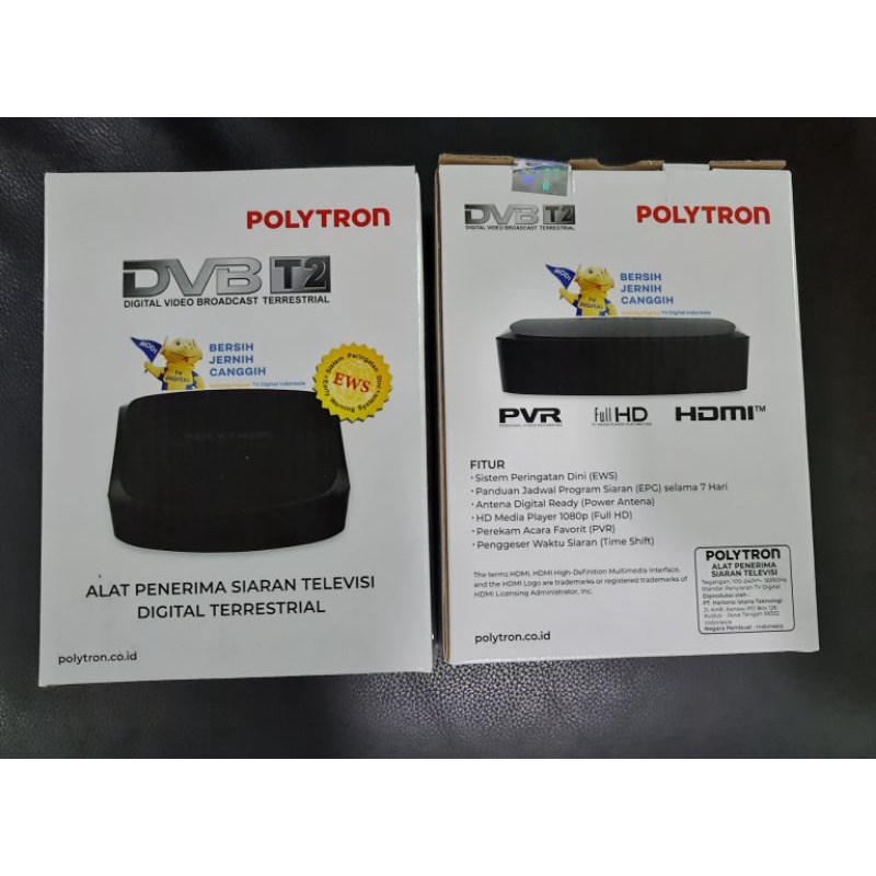 Jual Polytron Set Top Box PDV 700 T2 Alat Siaran Digital TV Full HD STB ...
