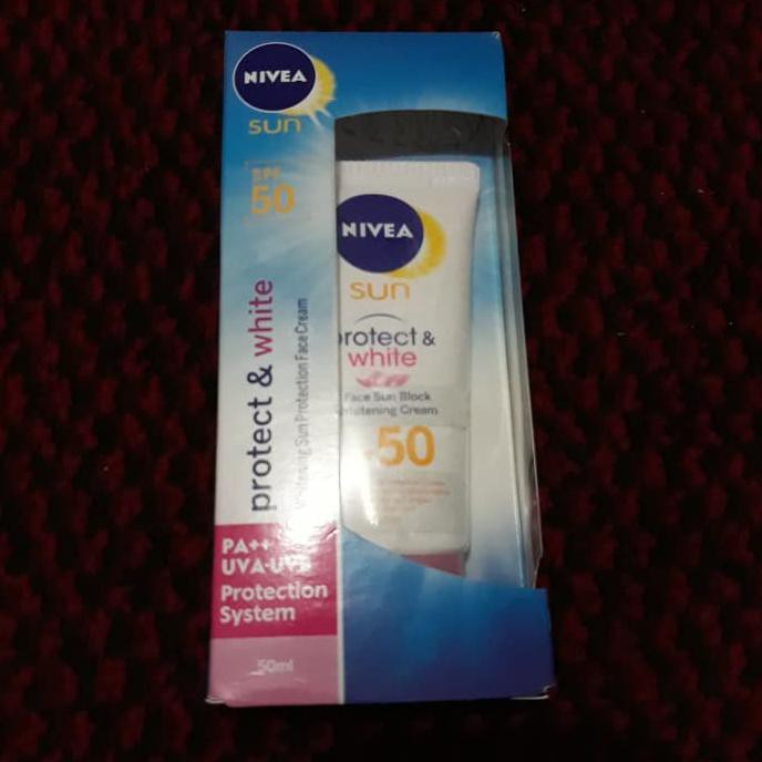 Jual nivea sun protect & white face sun block whitening cream spf 50 ...