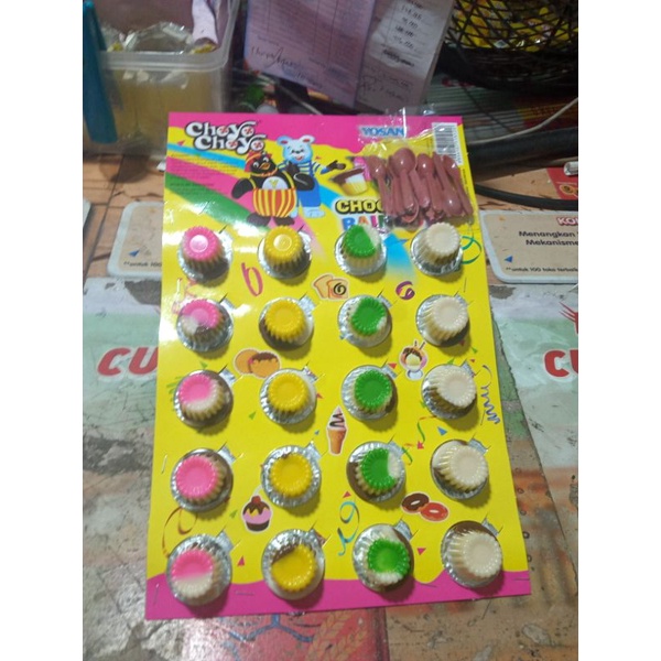 Jual Coklat Yosan Choyo Choyo Cup Rainbow Jadul | Shopee Indonesia