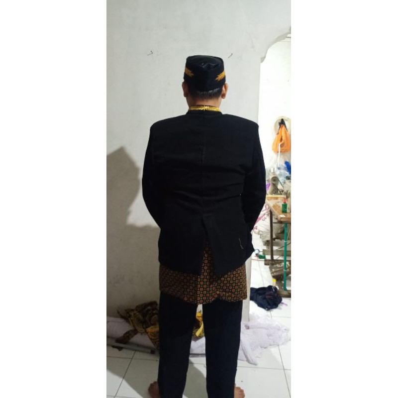 Jual set basofi baju bapak muslim hitam gold silver dll sembong ...