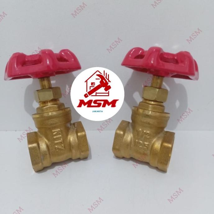 Jual Gate Valve Kuningan Kitz 2 Inch Stop Kran Kuningan 2" Harga Promo - 2 | Shopee Indonesia