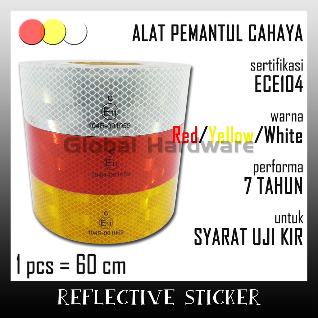 Jual Reflective Sticker Stiker Reflektif Reflektor Alat Pemantul Cahaya ...