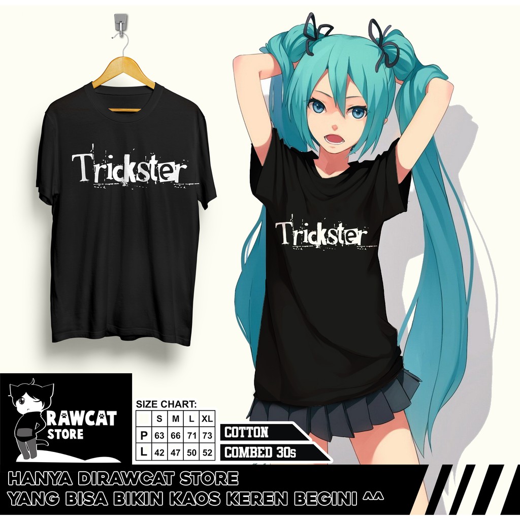 Jual t-shirt webtoon trickster logo black color | Shopee Indonesia