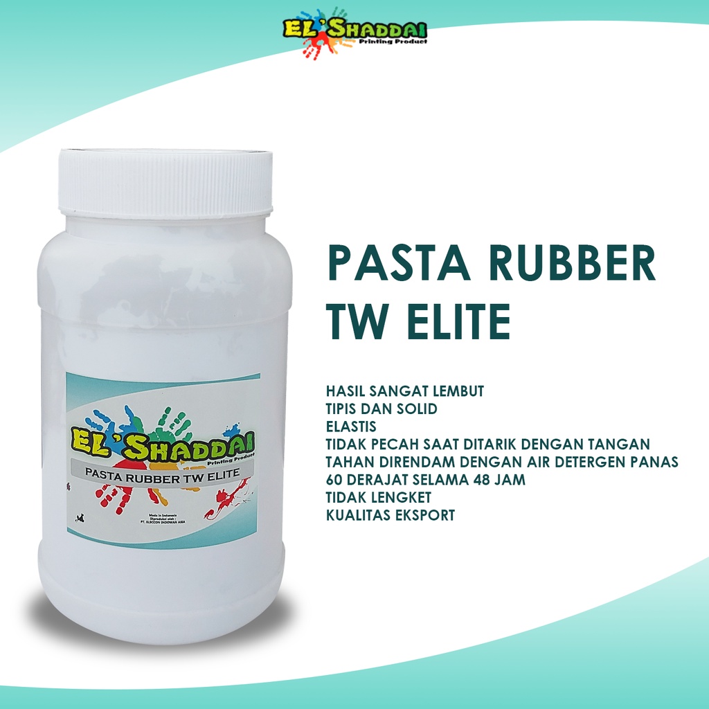 Jual Pasta Rubber TW ELITE GL tinta sablon manual 1kg | Shopee Indonesia