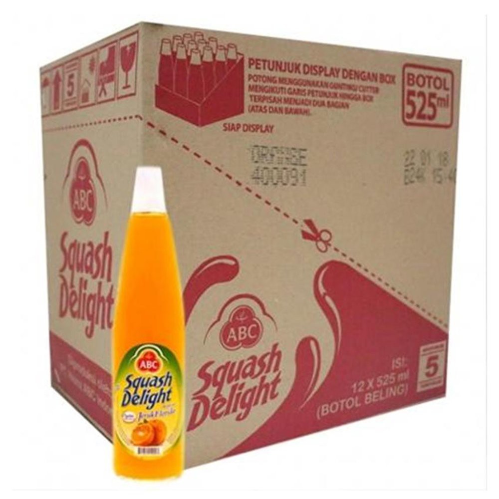 Jual SIRUP ABC Squash Delight Jeruk 460 Ml Isi 12 Pcs | Shopee Indonesia