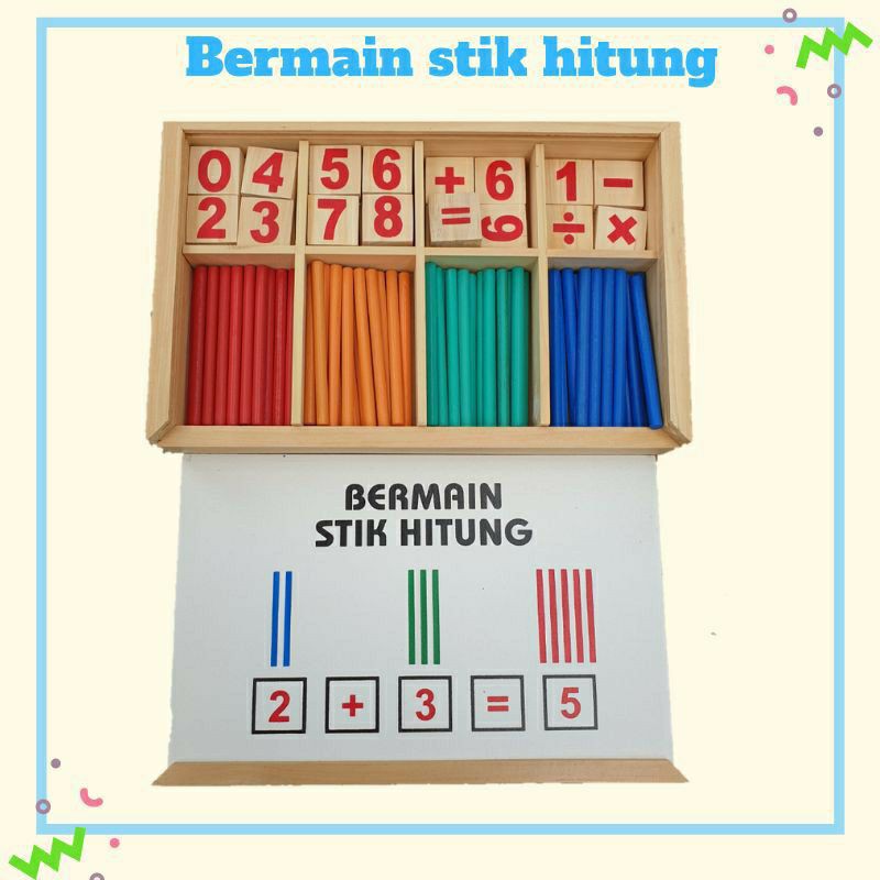 Jual mainan sensory bermain stik hitung | Shopee Indonesia