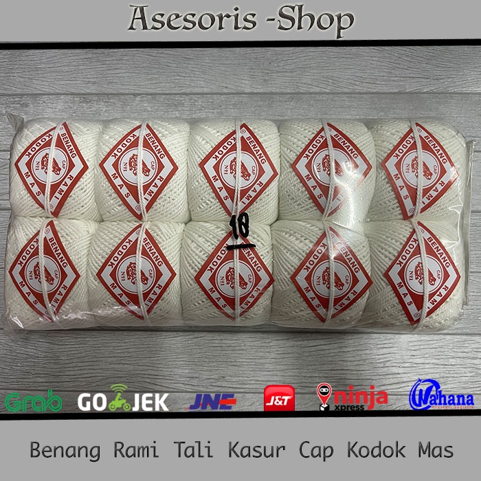 Jual Benang Rami Tali Kasur Cap Kodok Mas ( isi 10 gulung ) / Tali Ikat ...