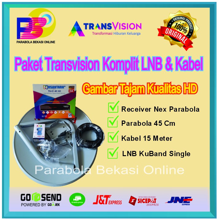 Jual Paket Transvision Nusantara HD Plus Kabel dan LNB | Shopee Indonesia