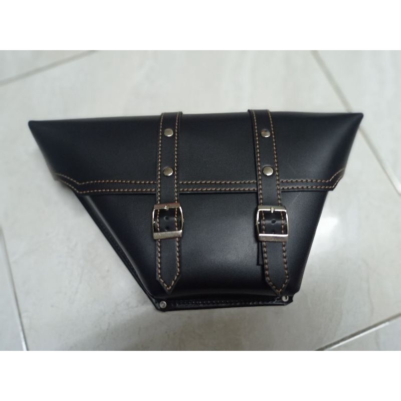 Jual TAS MOTOR KLASIK MURAH ..KULIT TEBAL SIDE BAG CUSTOM JAPSTYLE ...