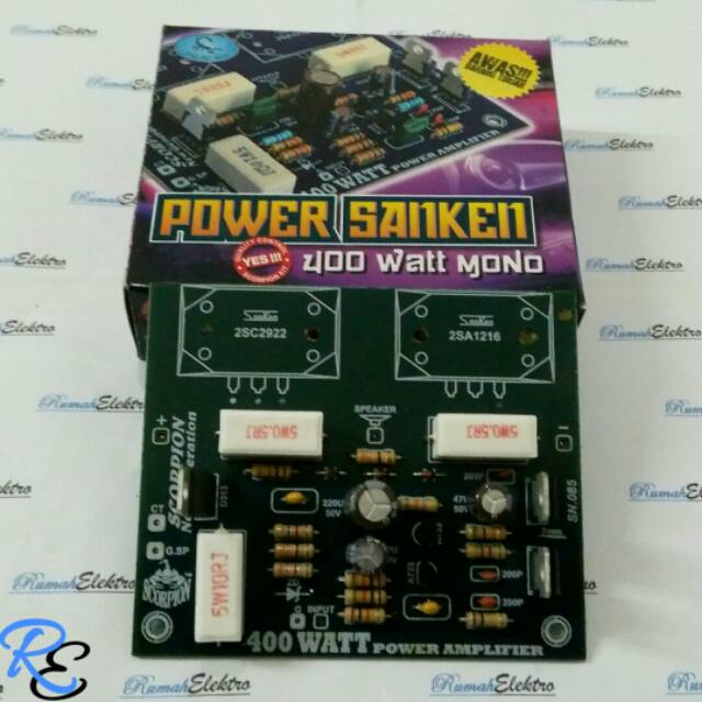 Jual Kit Driver Power Sanken 400 Watt Mono by Scorpion | Shopee Indonesia