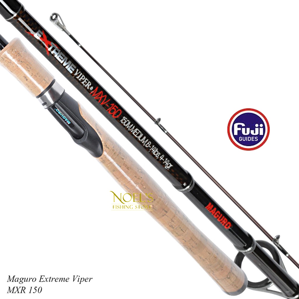 Jual Joran Maguro EXTREME VIPER | Fuji Guides | Carbon | Cork | 150 165 180 CM | Spinning Kolam ...
