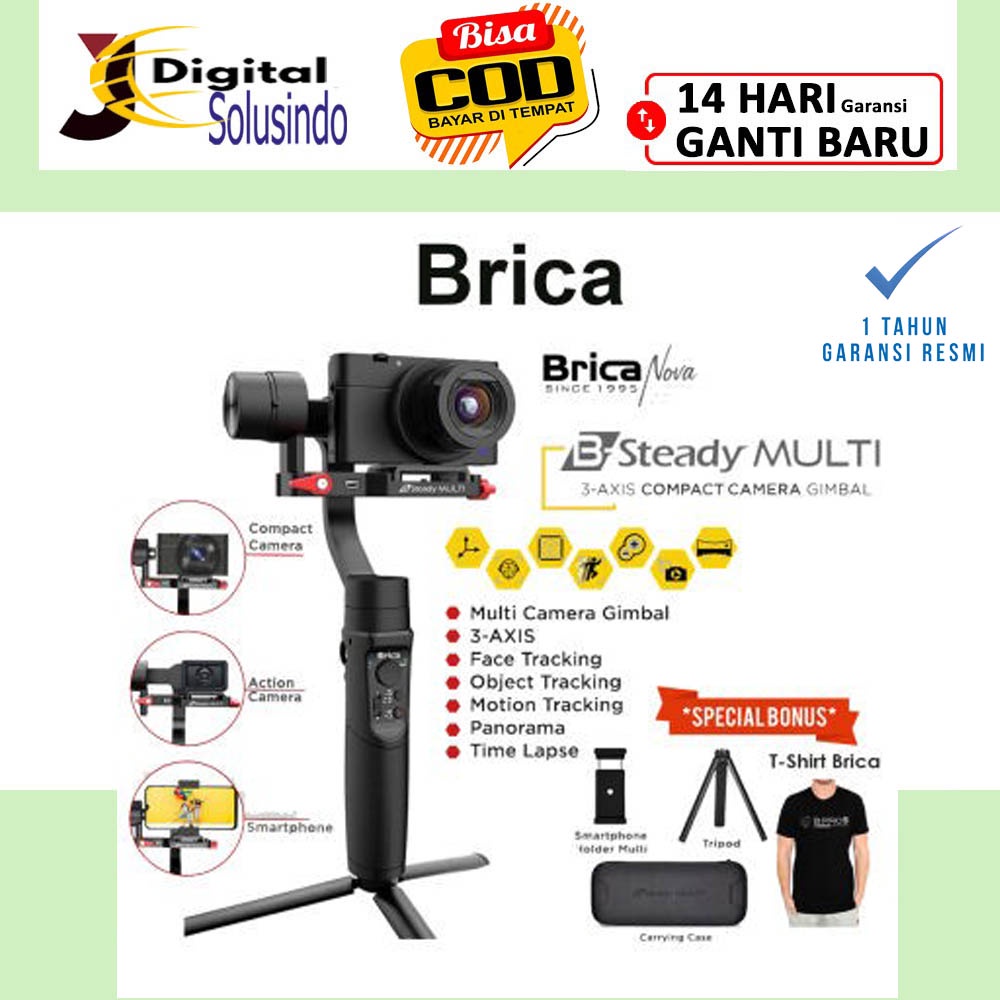Jual Brica B-Steady BSteady Multi 3 Axis Compact Camera - HP Gimbal ...
