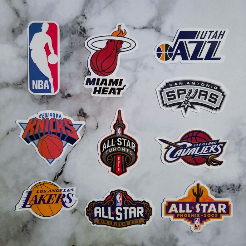 Jual STIKER BASKET NBA LOGO 10 PCS | Shopee Indonesia