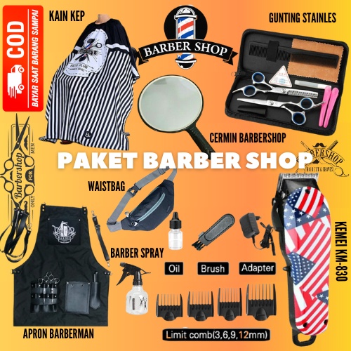 Jual Alat cukur rambut Paket Lengkap Peralatan Usaha Cukur Rambut ...