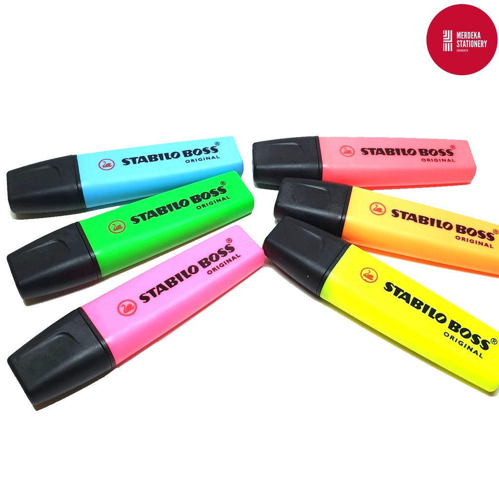 Jual Stabillo/Stabilo/Highlighter BOSS PINK/HIJAU/KUNING/ORANGE/BIRU ...