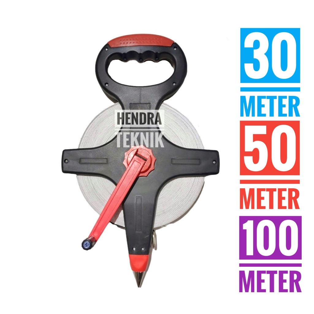 Jual HD METERAN FIBER 30M 50M 100M ROL METER TANCAP HD METERAN ROL GULUNG TUSUK FIBER METERAN ...