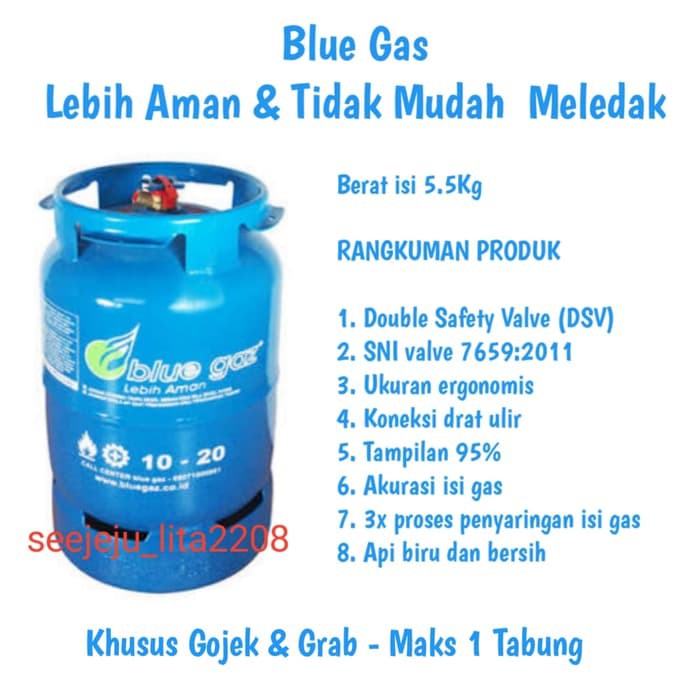 Jual Blue Gas Anti Bocor harga sudah termasuk isi dan tabung | Shopee ...