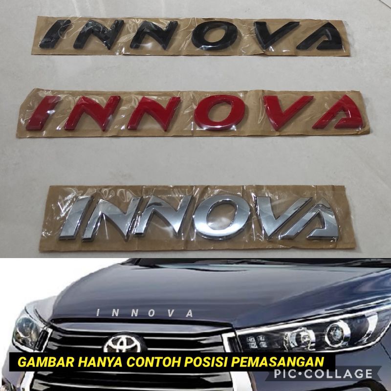 Jual emblem kap mesin INNOVA huruf timbul | Shopee Indonesia