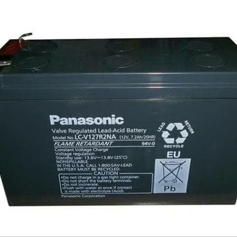 Jual Batre Battery Baterai UPS Panasonic 12V 12 V 12Volt 7.2AH 7Ah ...