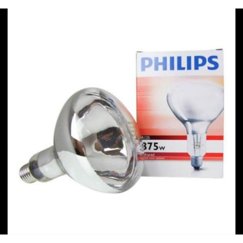 Jual Philips Heating Lamp IR 250W / 375W Lampu Pemanas Philips 250 Watt ...
