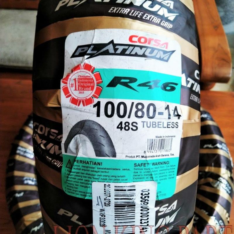 Jual Corsa R46 100/80-14 ( produksi terbaru ) | Shopee Indonesia