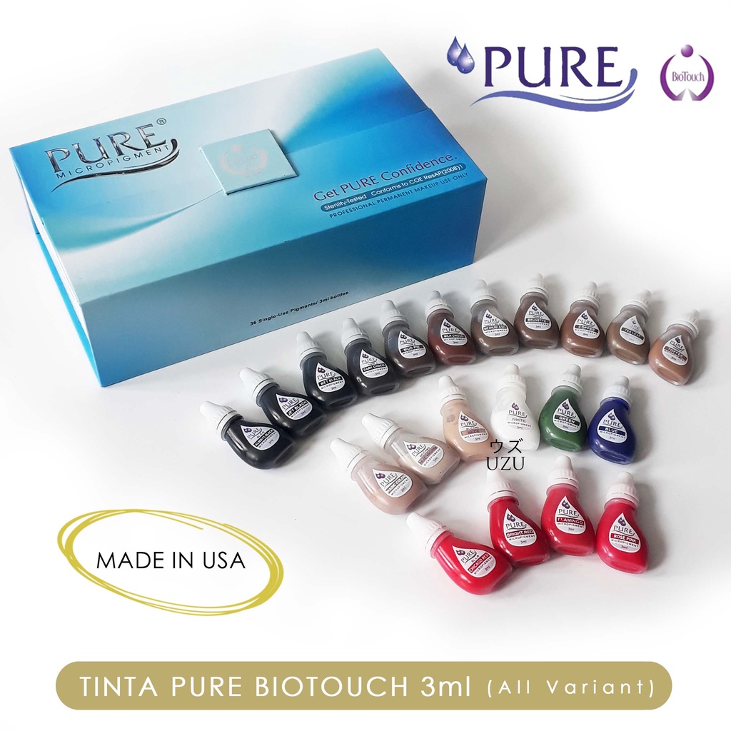 Jual PURE BIOTOUCH ORIGINAL (PURE SERIES) MICROPIGMENT MADE IN USA ...