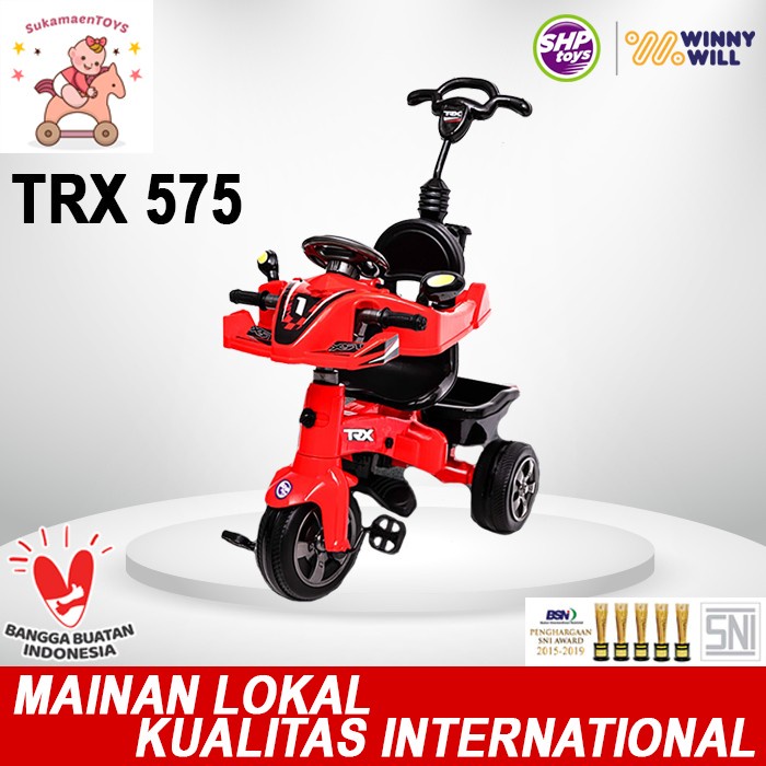 Jual MAINAN ANAK SEPEDA RODA TIGA TRX 575 - SNI | Shopee Indonesia