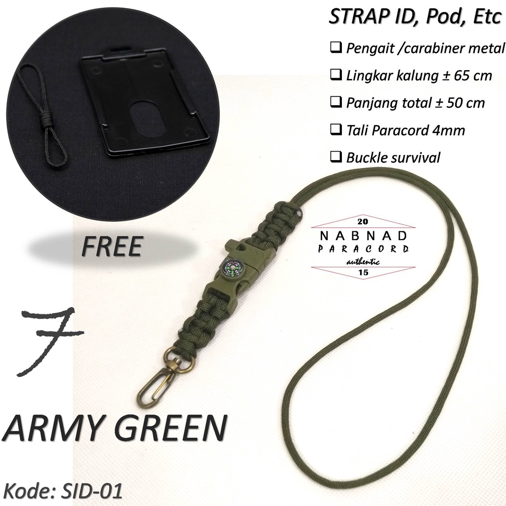 Jual Parodi Strap Lanyard Gantungan Id Card Polisi Tactical Lanyard ...