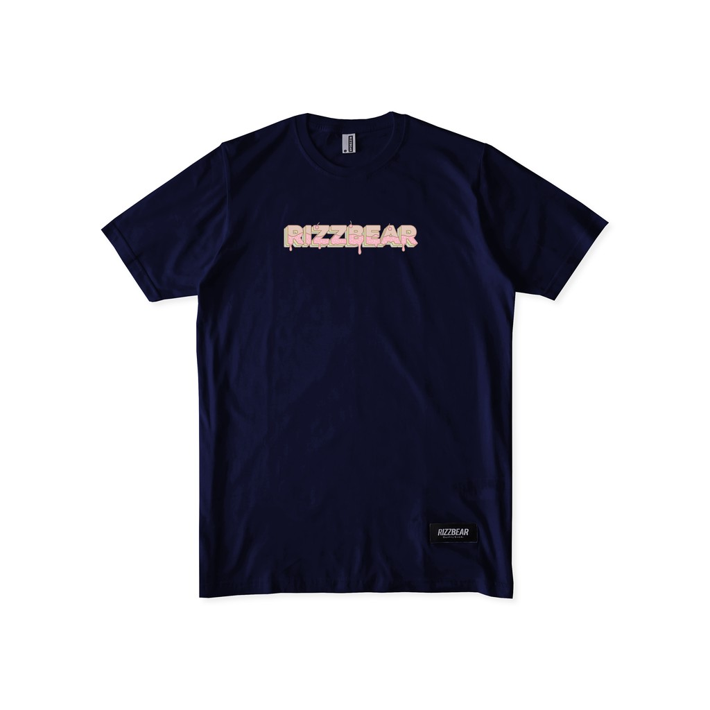 Jual RIZZBEAR Macaroon T-Shirt Navy | Shopee Indonesia