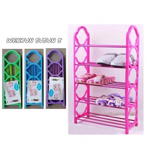 Jual Rak Sepatu Rak Sendal dan Sepatu 4 & 5 Susun Portable Ukuran Besar ...