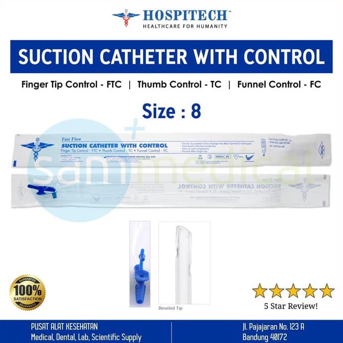 Jual HOSPITECH FAST FLOW SUCTION CATHETER NO. 8 PALING MURAH | Shopee ...