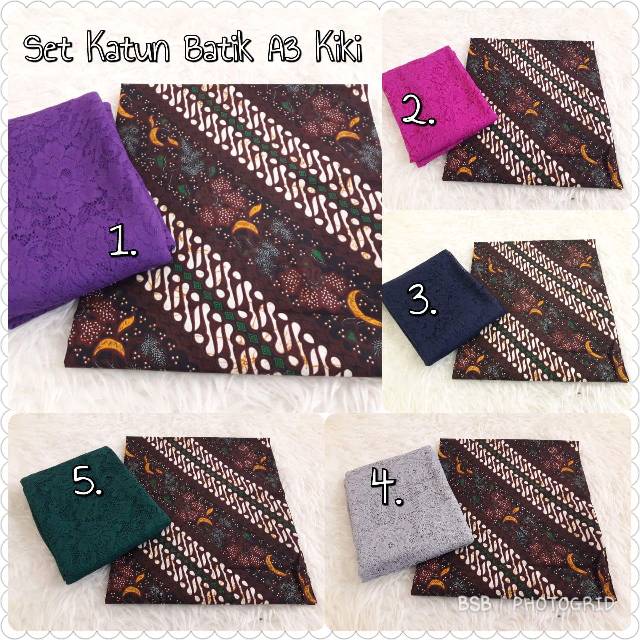 Jual Set katun batik A3 KiKI | Shopee Indonesia