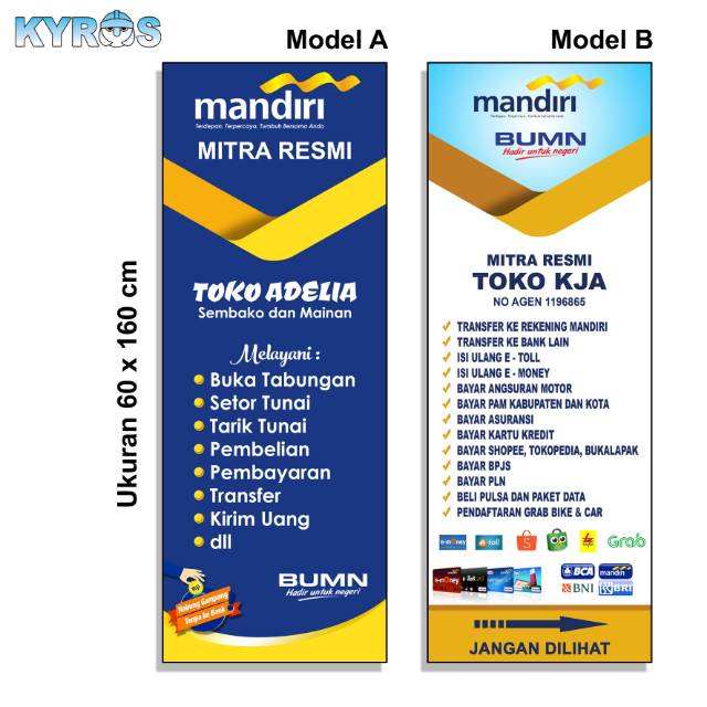 Jual BANNER SPANDUK BANK MANDIRI AGEN TERMURAH | Shopee Indonesia