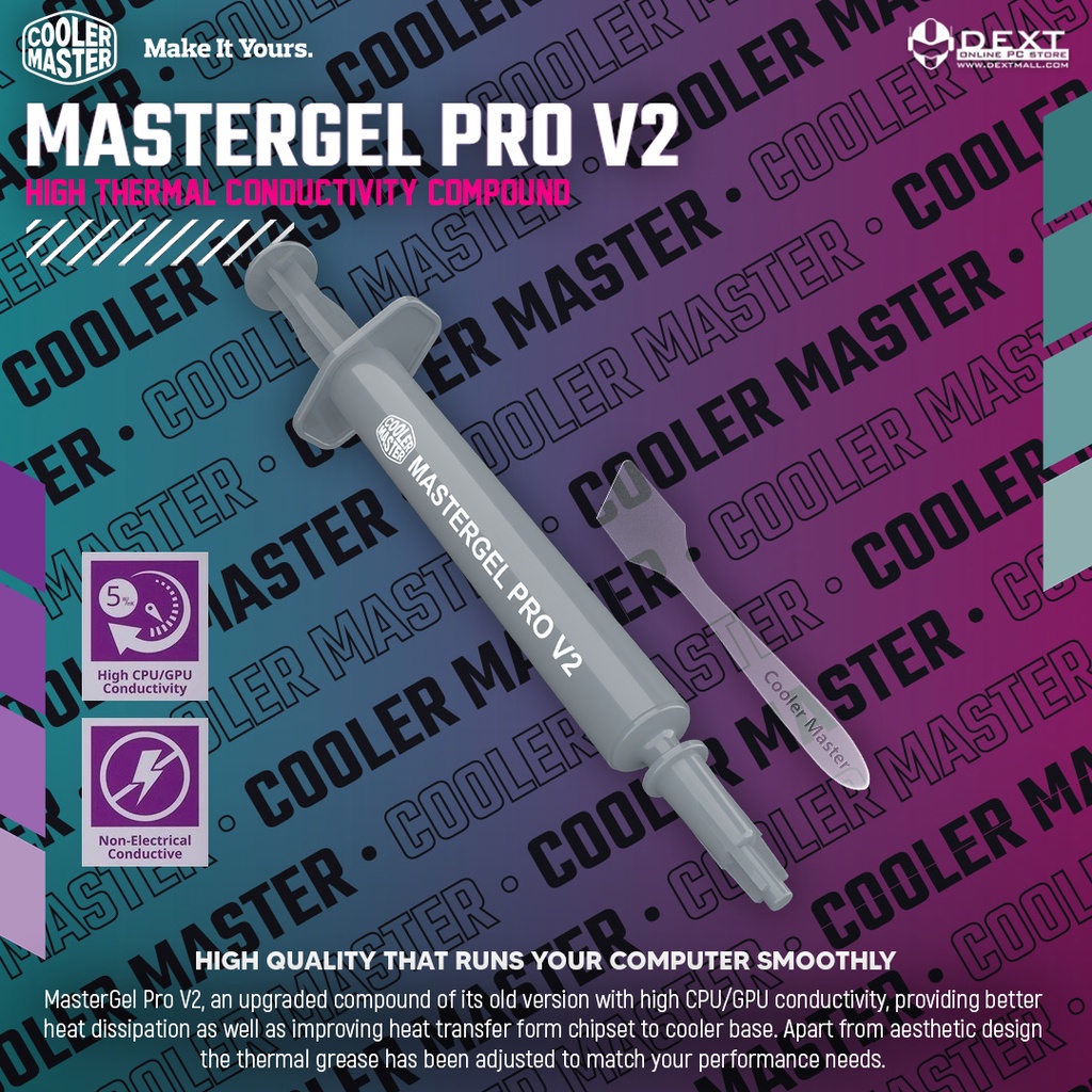 Jual Cooler Master MasterGel Pro V2 High Performance Thermal Compound ...
