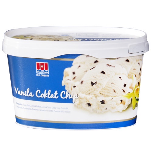 Jual Es Krim Diamond Vanila Coklat Chip/Diamond Ice Cream Vanilla Choco ...