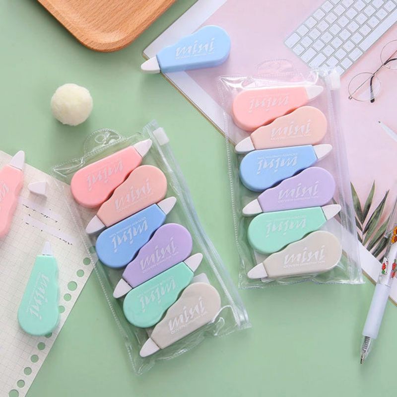 Jual GAEKOPEDIA || Candy Color Mini Correction Tape Set 6 Pcs / Tip X ...